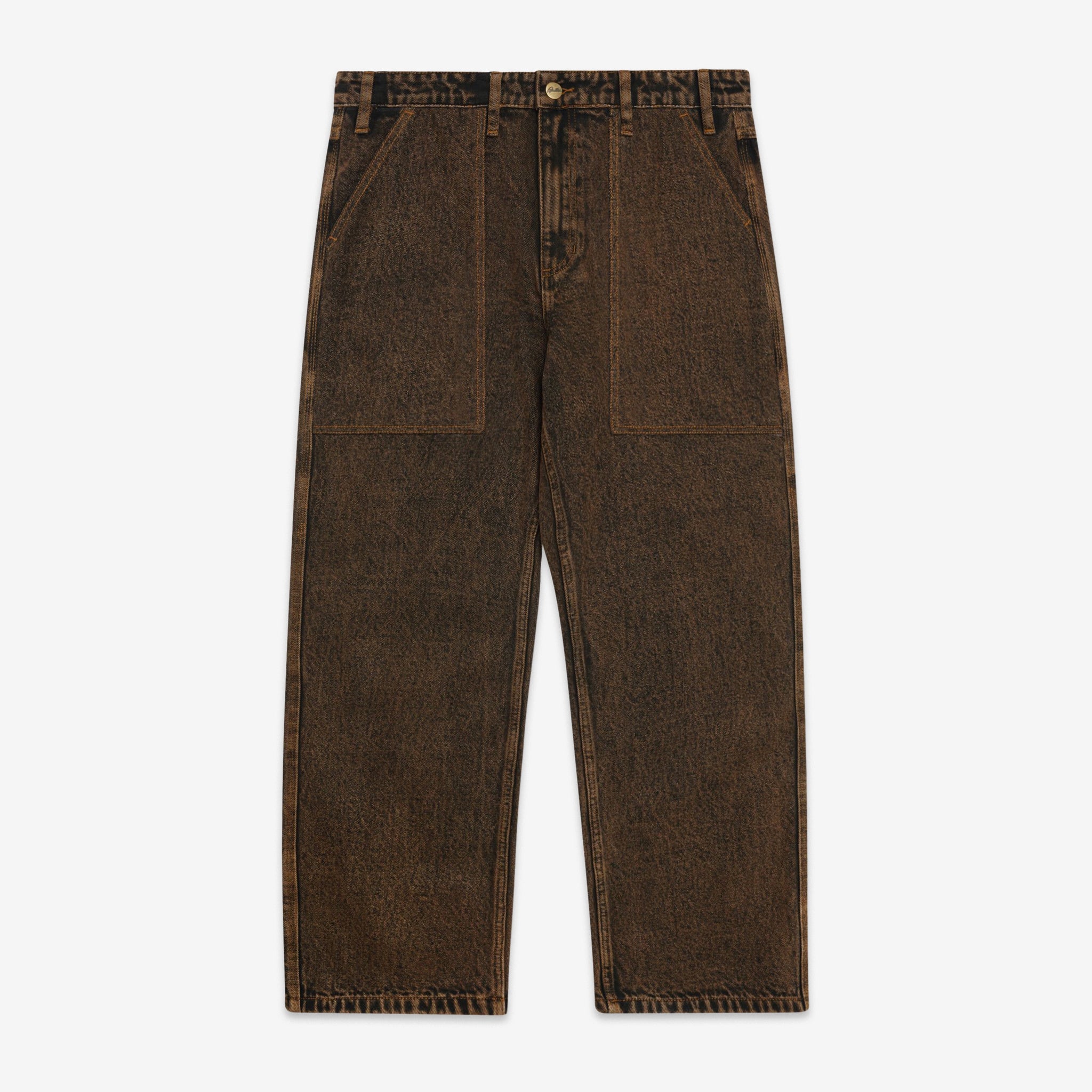 Breakdown Denim Jeans Acid Wash Brown – Above The Clouds