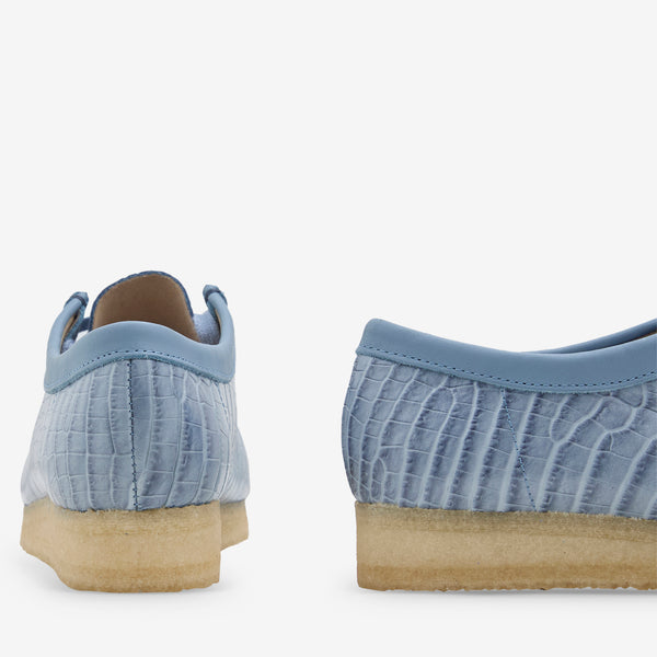 Women's Wallabee Powder Blue Croc – Above The Clouds
