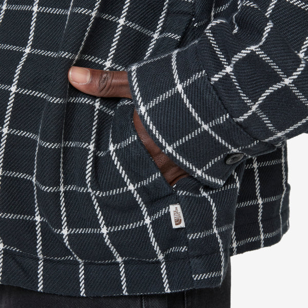 Valley Twill Utility Shacket TNF Black Grid – Above The Clouds