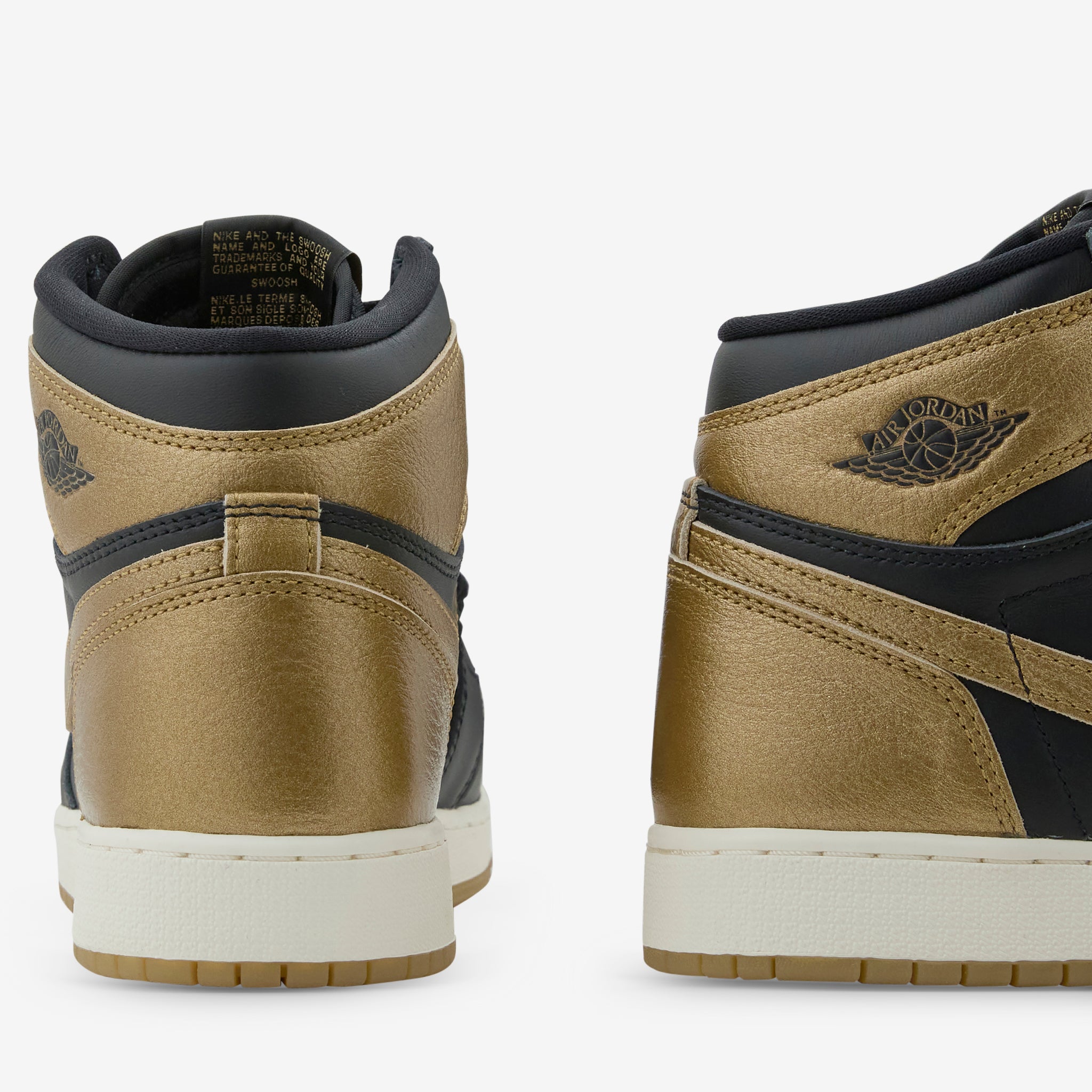 Grade School Air Jordan 1 High OG Black | Metallic Gold | Sail – Above ...