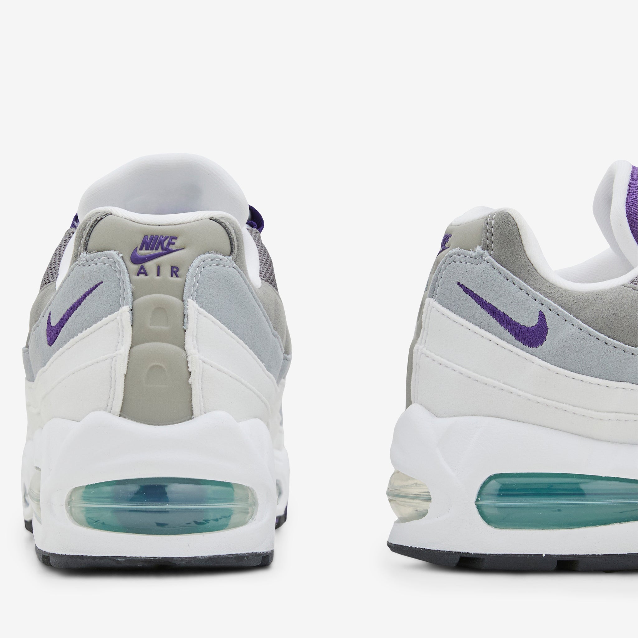 Women's Air Max 95 OG White | Court Purple | Emerald Green – Above The ...